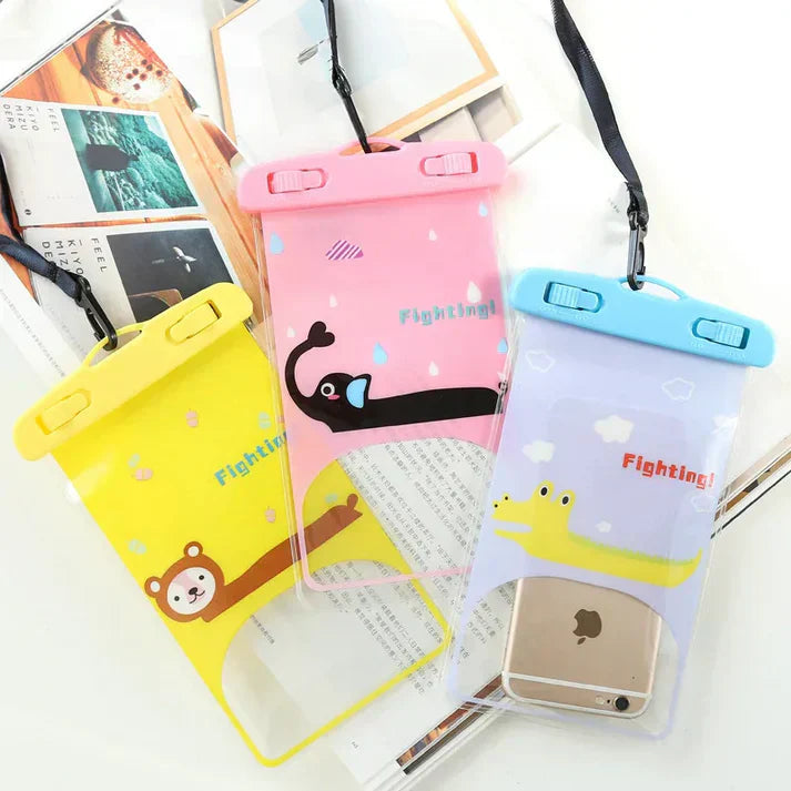 Waterproof Mobile Pouch With Cartoon Print – tarteeb.pk